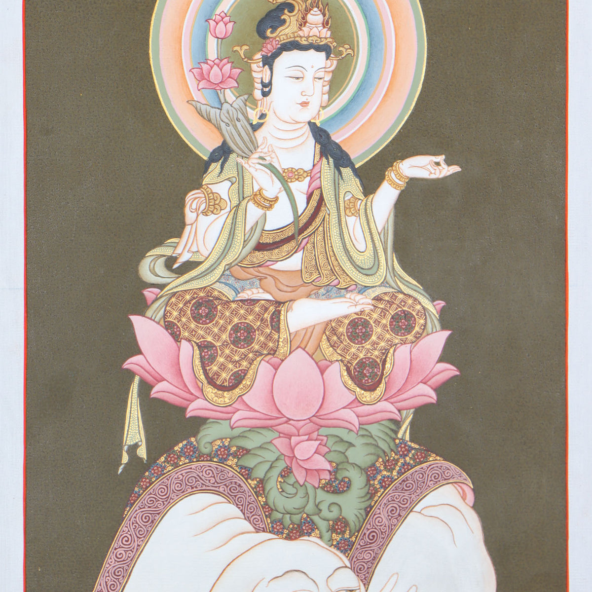 Japanese Buddha Thangka | Handpainted Art – Lucky Thanka