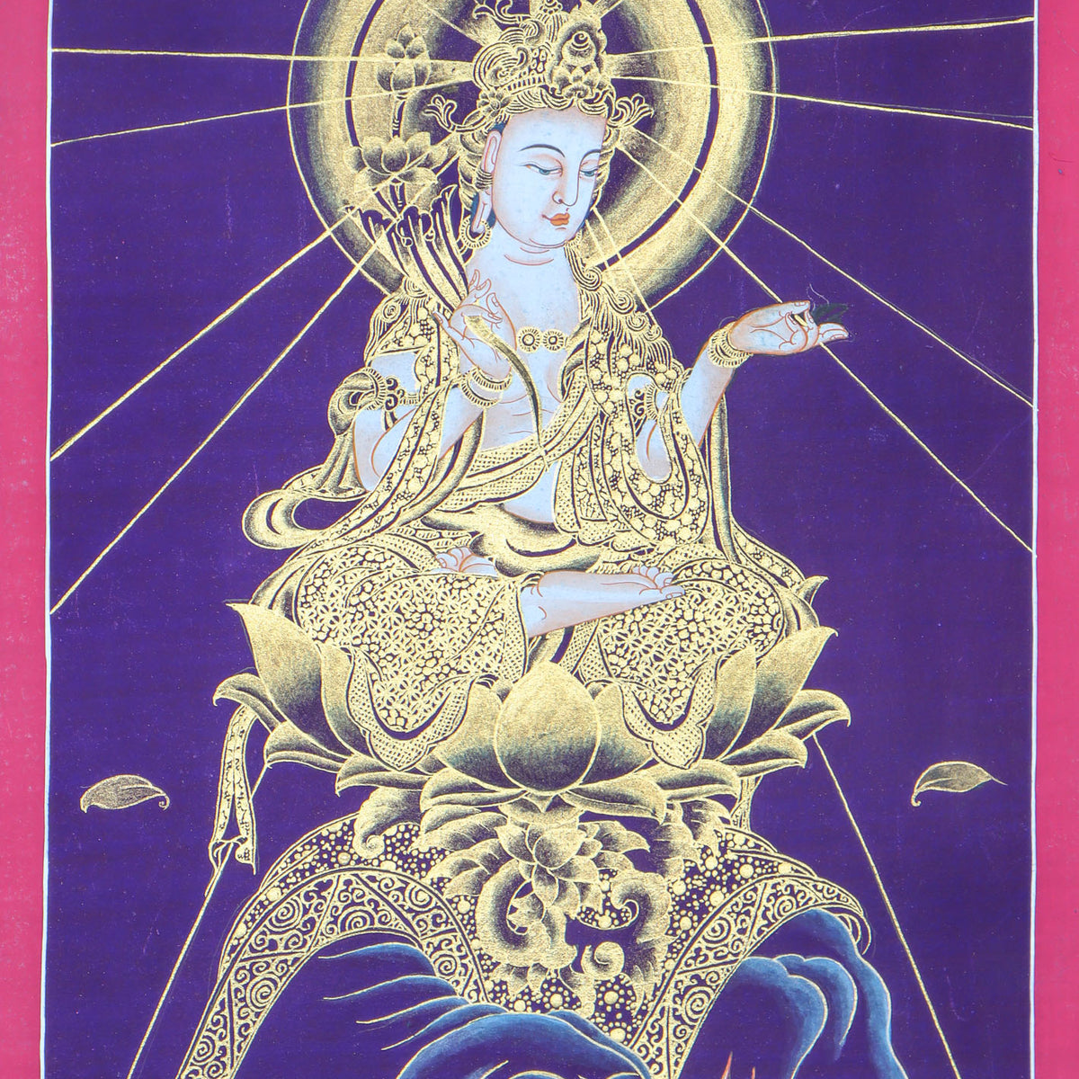 Japanese Buddha Thangka | Handpainted Art – Lucky Thanka