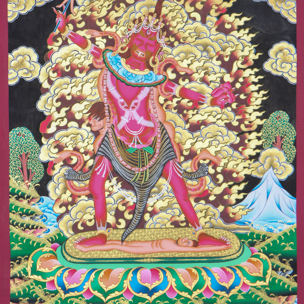 Ekajati Thangka Painting | Fierce Protector Deity – Lucky Thanka