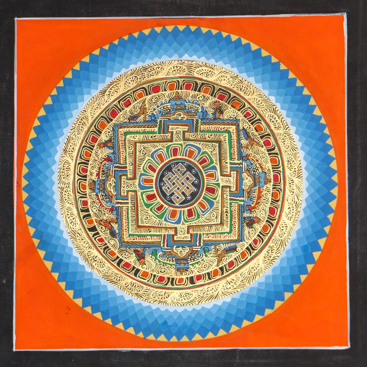 Round Mantra Mandala Thangka | Lucky Thanka | Shop Now