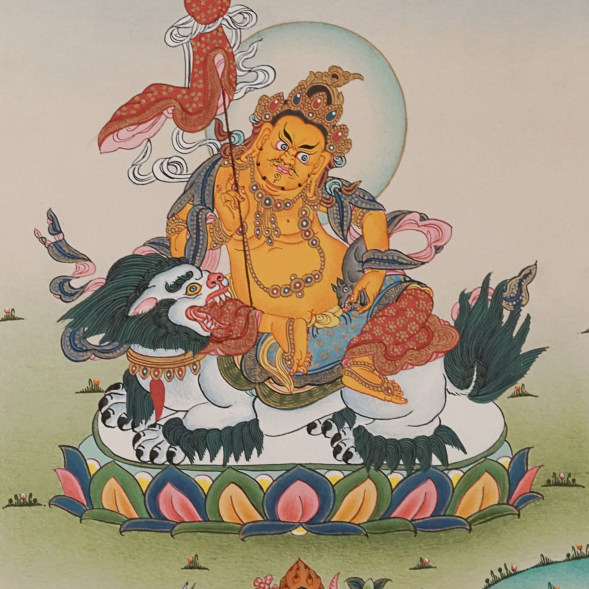 Zambala Thangka Painting | Tibetan Painting – Lucky Thanka