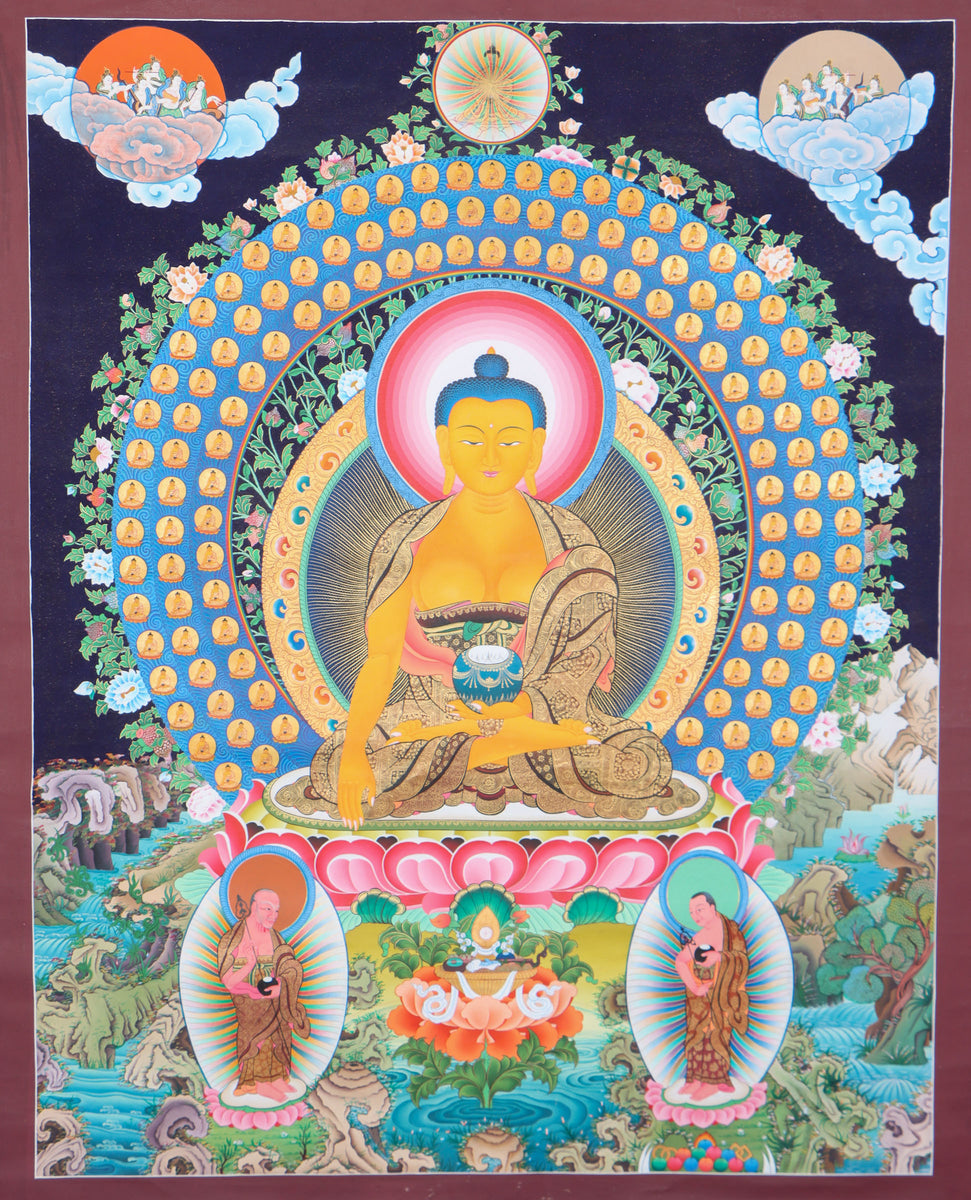 1000 Buddha Thangka | Buddhist Painting – Lucky Thanka