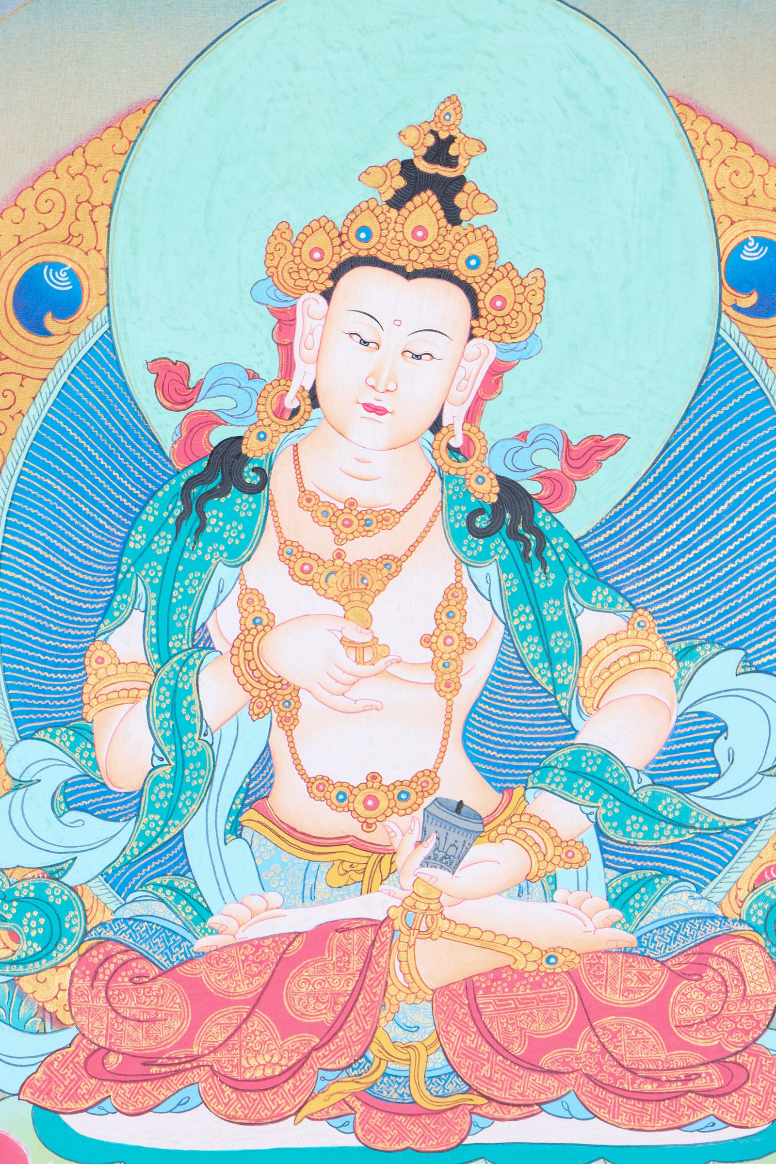 Handpainted Vajrasattva Thangka Painting | Shop Now – Lucky Thanka