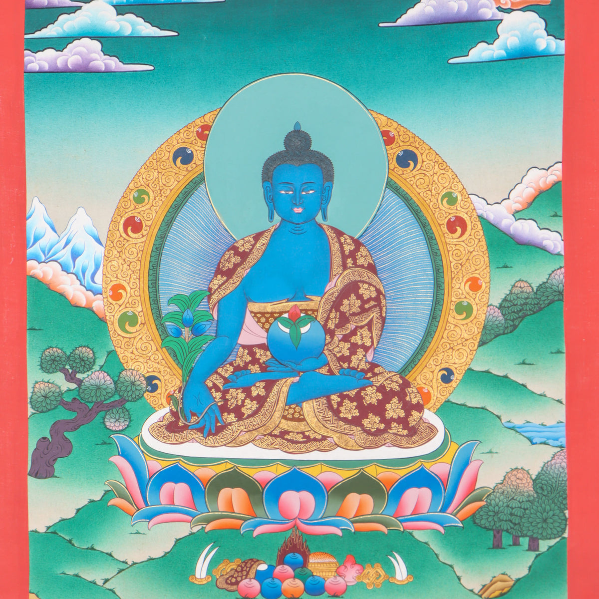 Medicine Buddha Thangka | Shop Now – Lucky Thanka