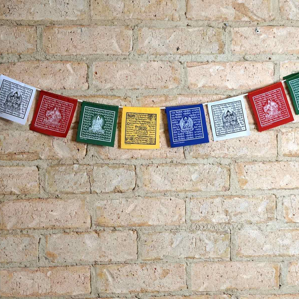 Cotton Tibetan Prayer Flag | Spiritual Flag for Wall hanging – Lucky Thanka