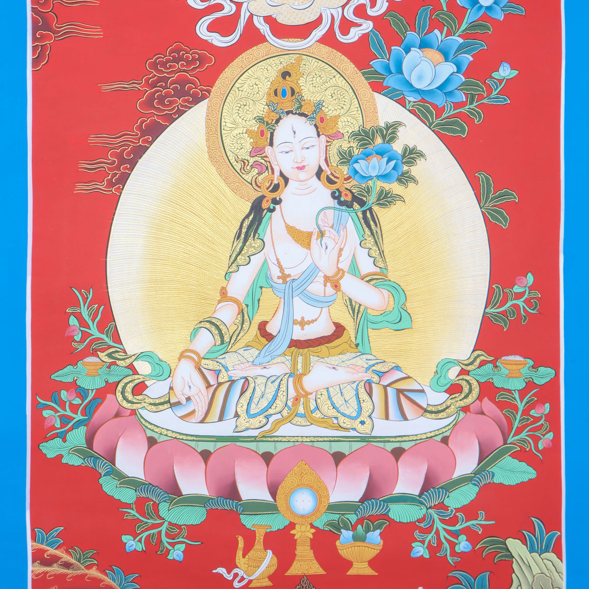 White Tara Thangka | Lucky Thangka – Lucky Thanka