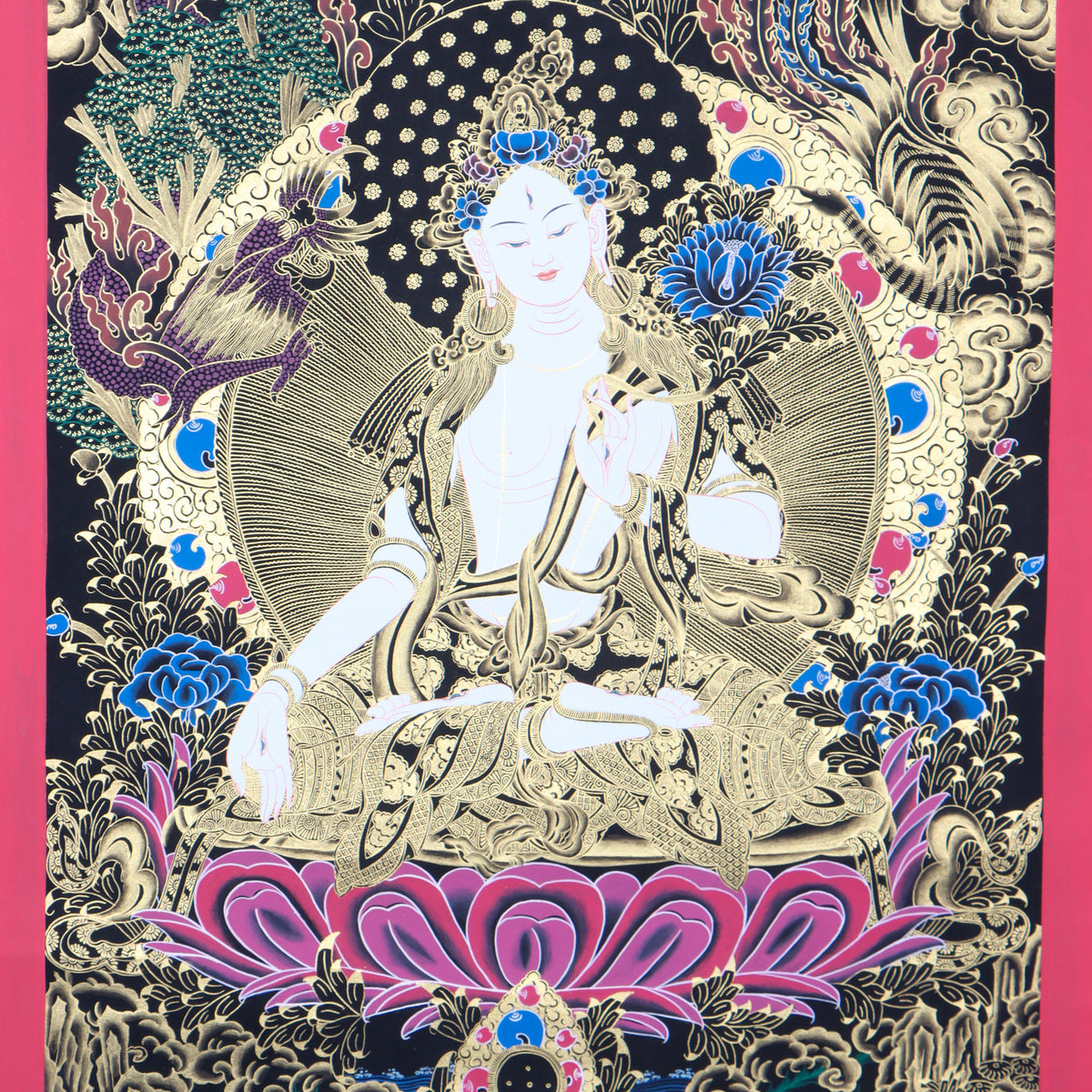 White Tara Thangka | Lucky Thanka